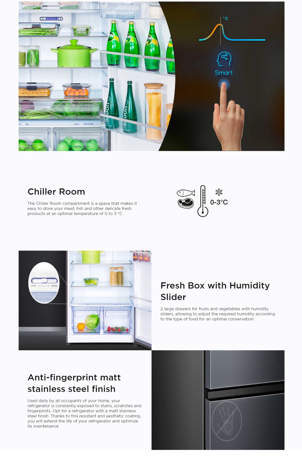 TCL RT545GM1220 Combi Fridge Freezer | Home Kitchen & Laundry ...