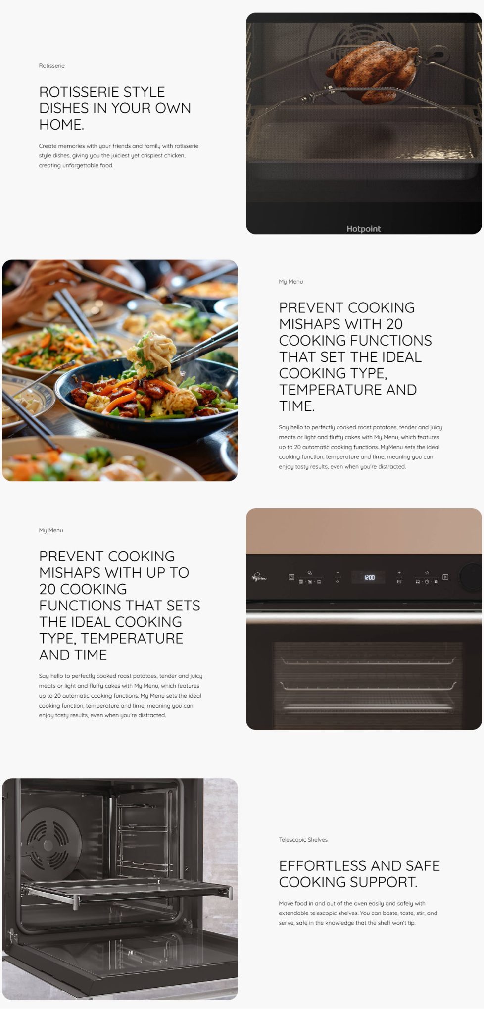 Hotpoint HOI98PT2SBUK 73L Electric Single Fan Oven with Air Fry & Full ...